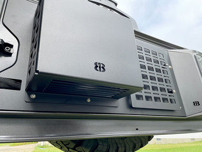 Jeep JL / JLU Rear Gate ARB / ViAir Compressor Enclosure & MOLLE Panel ...