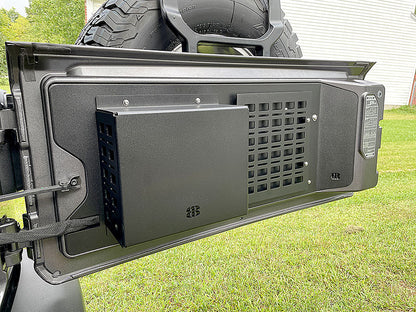 Jeep JL / JLU Rear Gate ARB / ViAir Compressor Enclosure & MOLLE Panel ...