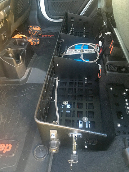 Jeep Gladiator Aluminum Under Seat Storage Bin - Full MOLLE Front – 813 ...